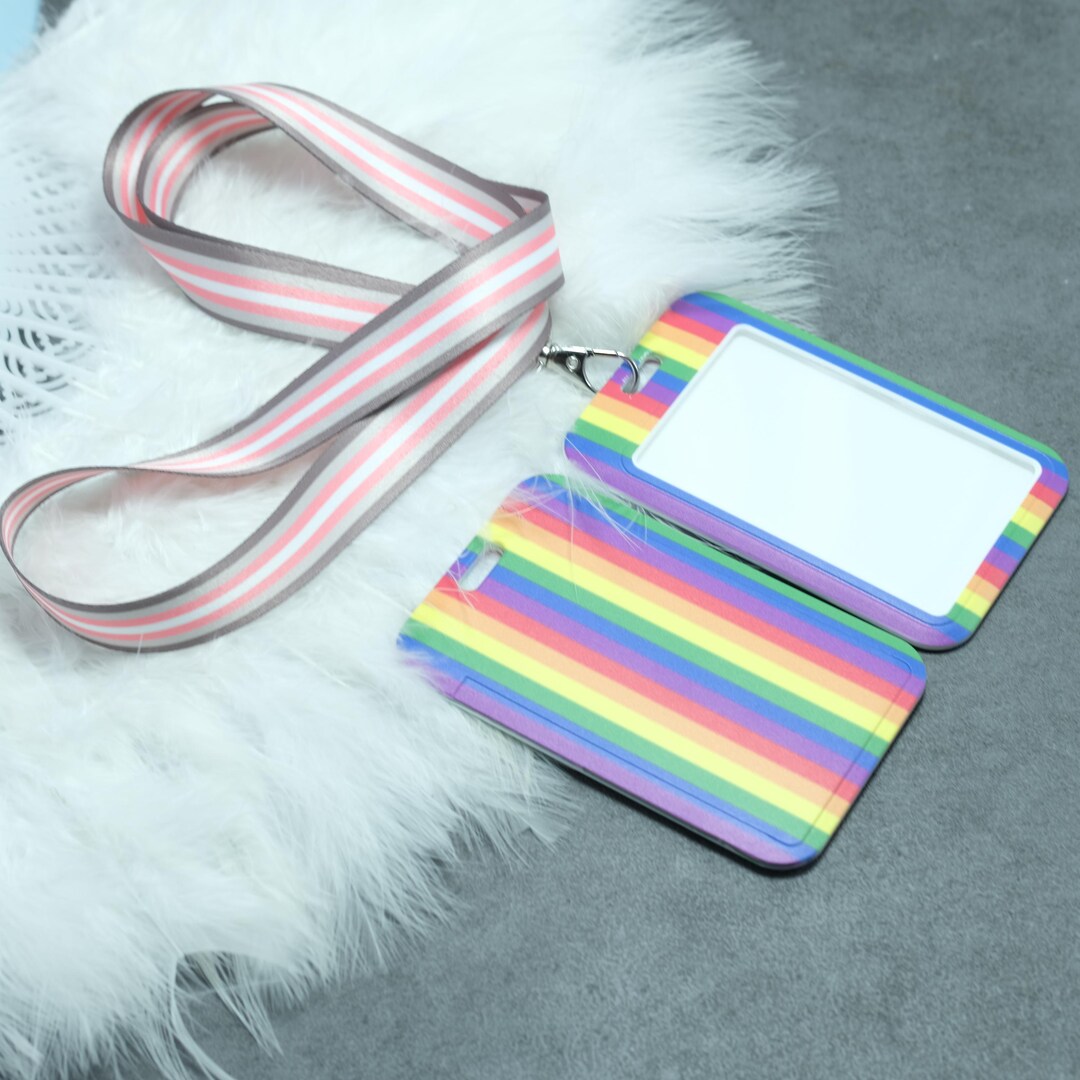 Demigirl Silk Lanyard Flag Styles, Pride Month Accessories, LGBTQIA+ ...