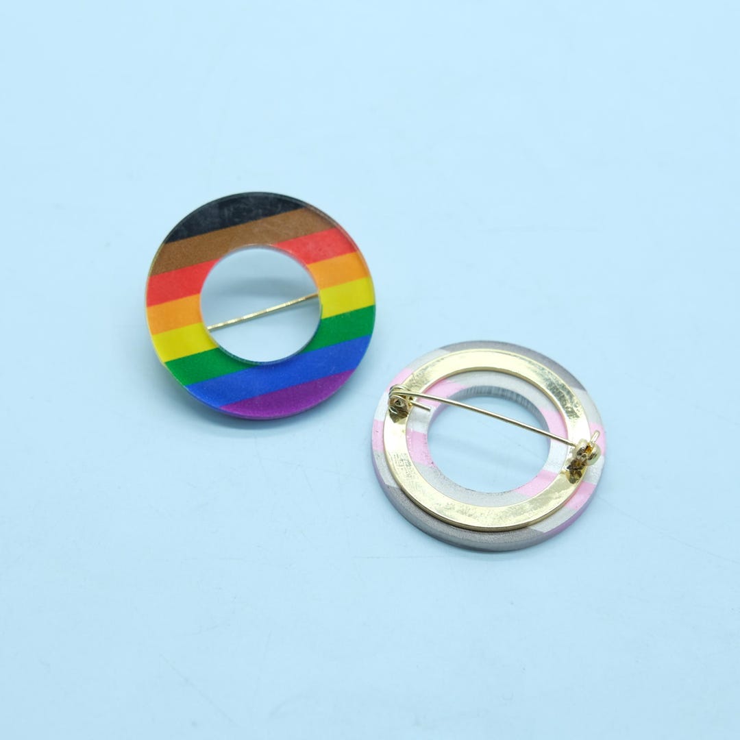 14K Gold Plated Pride Pin – LGBTQ Metal Pins – LGBTQ Flag, Love, Peace ...