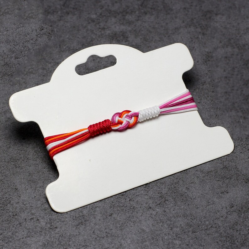 Lesbian Infinity String Bracelet, Lesbian Stuff Flag, Pride Bracelet ...