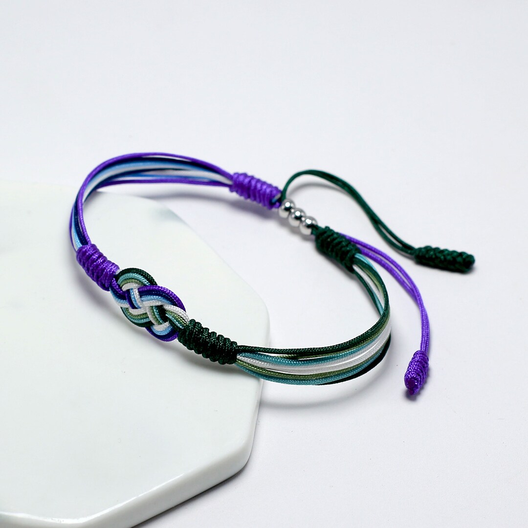 MLM Infinity String Bracelet, Men Love Men Stuff Flag, Pride Bracelet ...