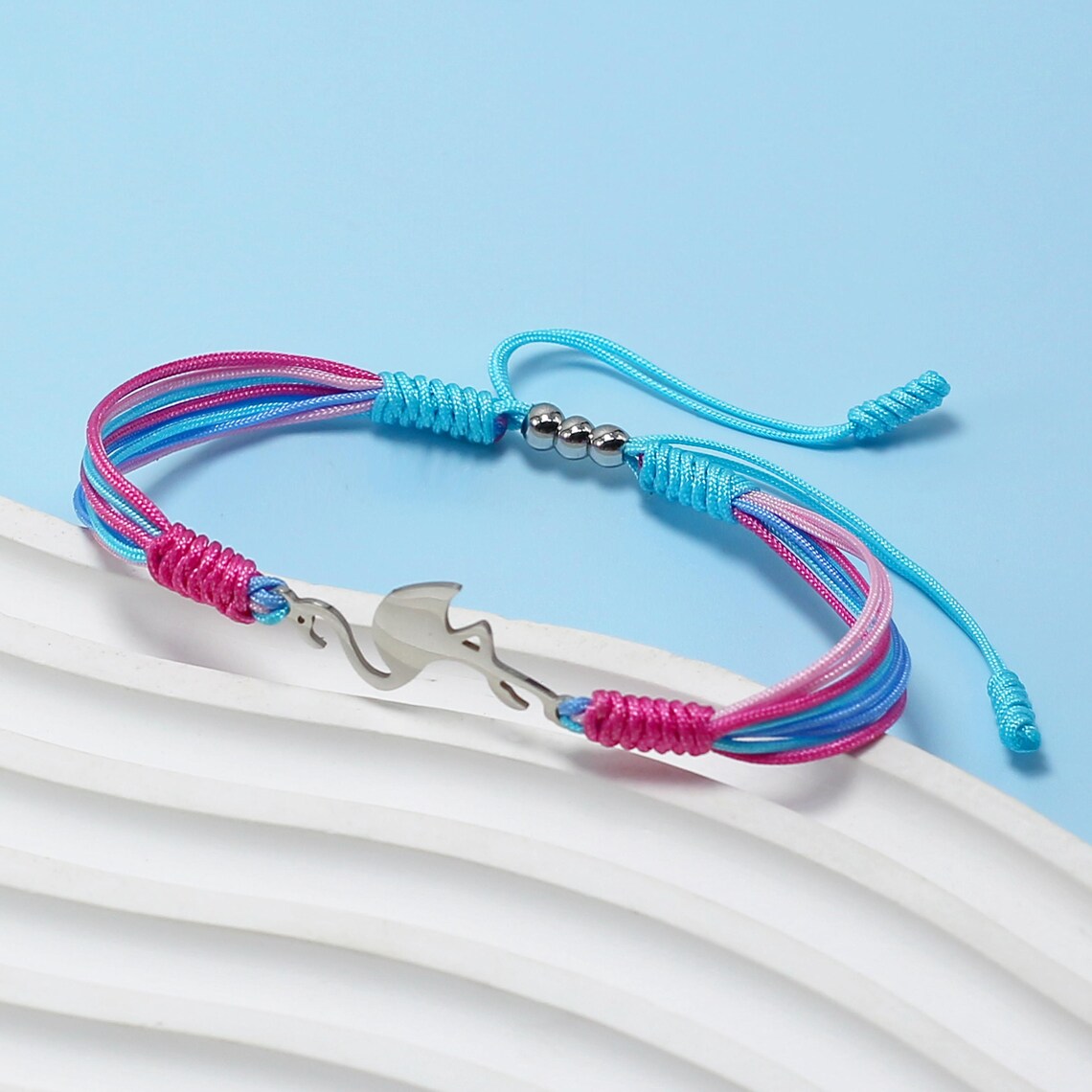 Flamingo Cute String Bracelet, Forever Lucky and Protection Bracelet ...