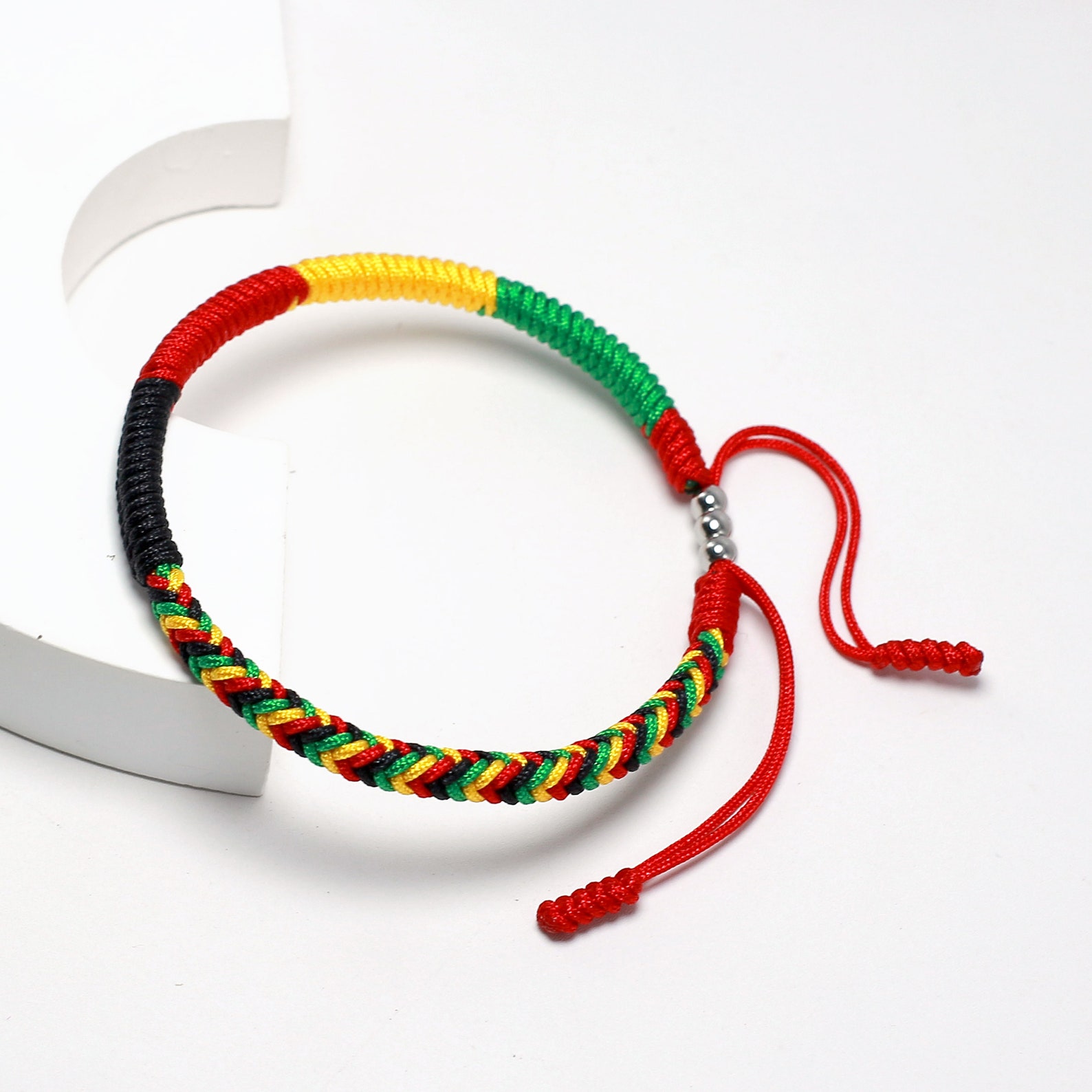 Juneteenth Africa Bracelet, Country Proud, Country Flag Tibetan Wrist ...