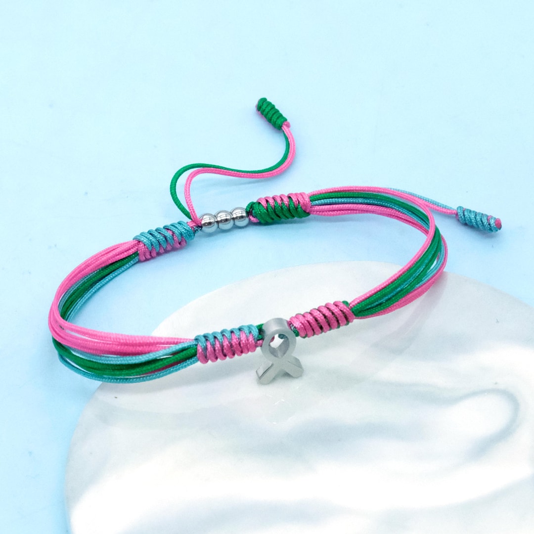 Metastatic Breast Cancer Awareness String Bracelet , Bracelet for A ...