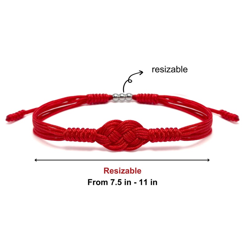 Red Infinity Protection Bracelet, Forever Lucky and Safe Multiple Color ...