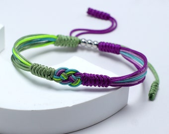 Lesbian Infinity String Bracelet, Lesbian Stuff Flag, Pride Bracelet ...