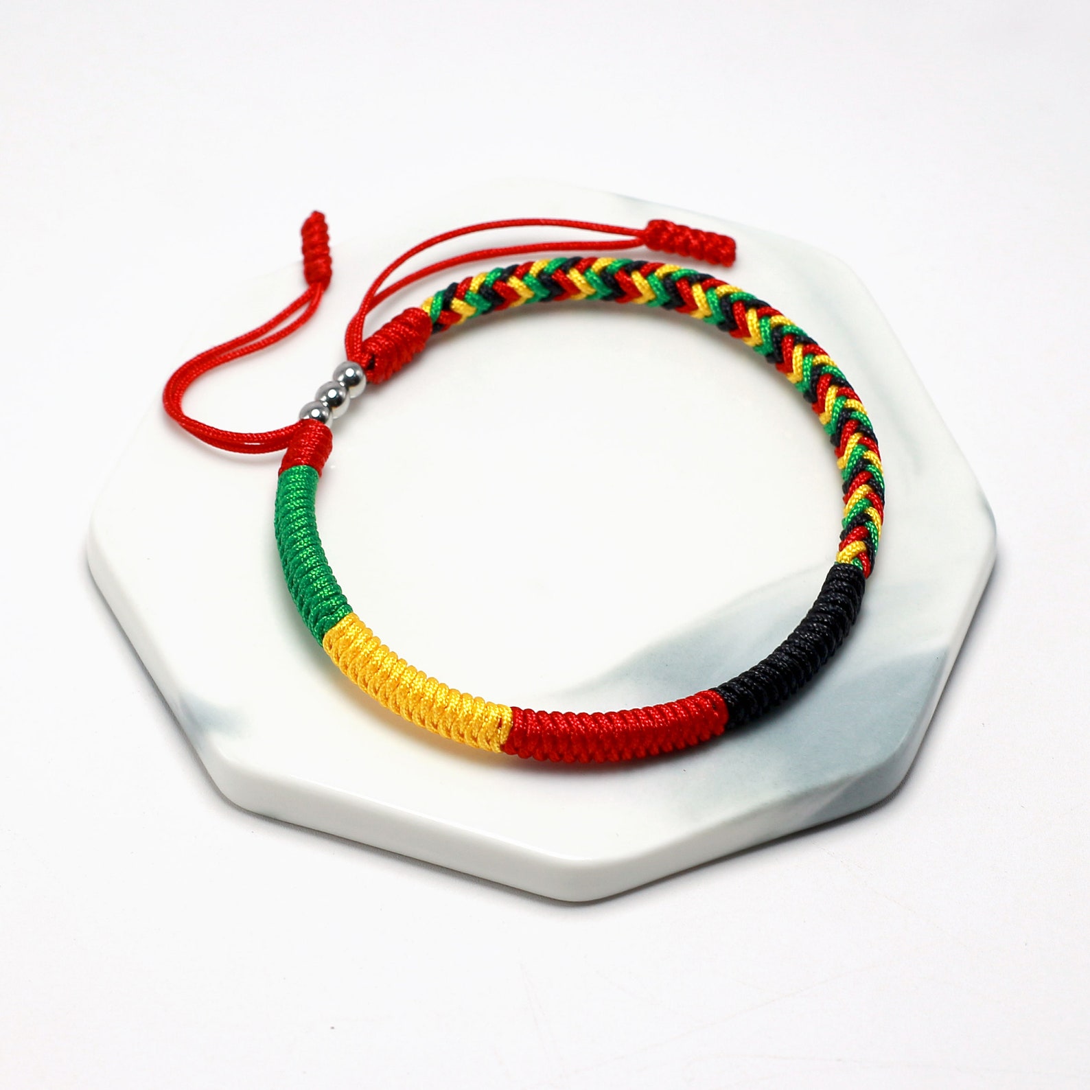 Juneteenth Africa Bracelet, Country Proud, Country Flag Tibetan Wrist ...