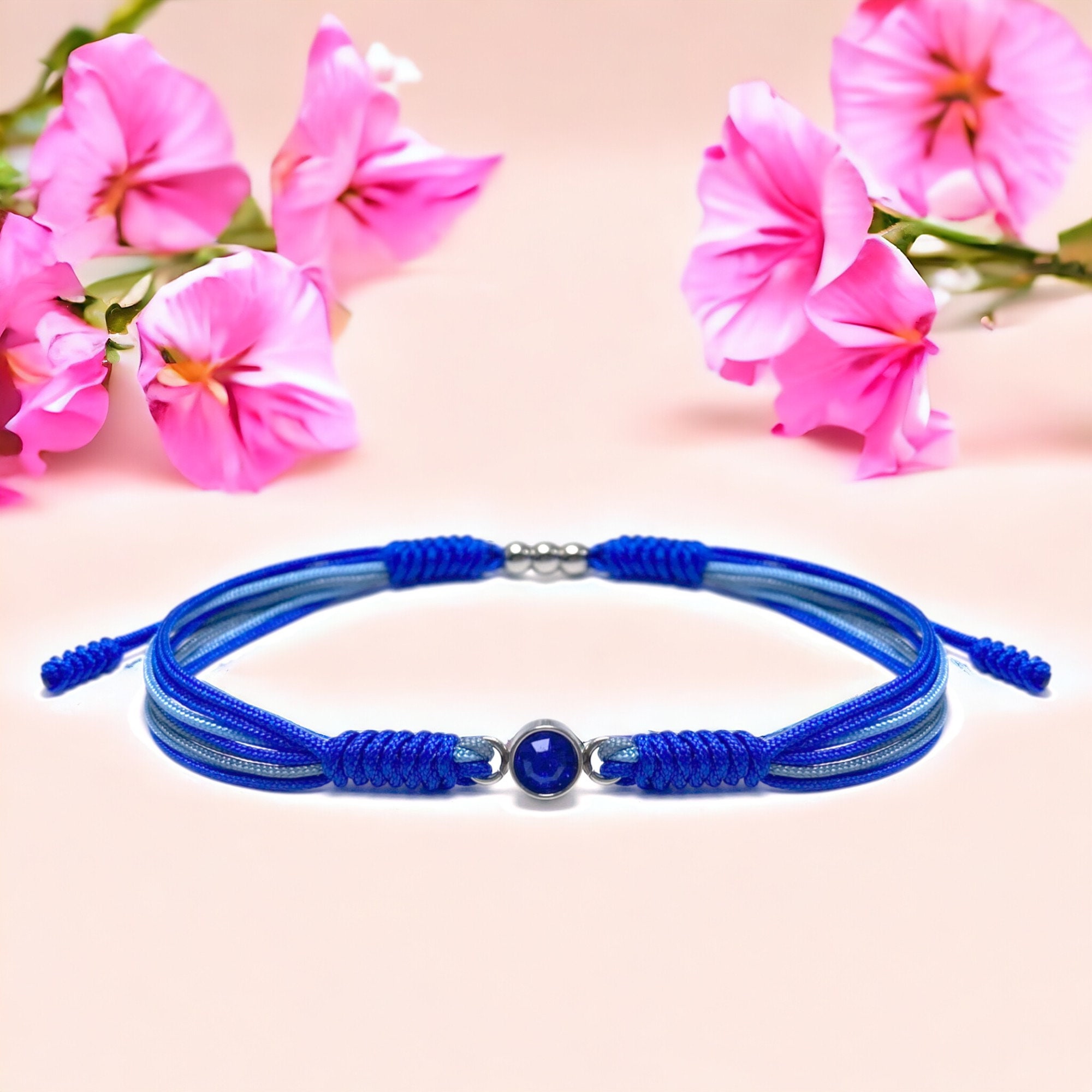 September Birth Month Stone Bracelet, Sapphire Stone, Luck and ...