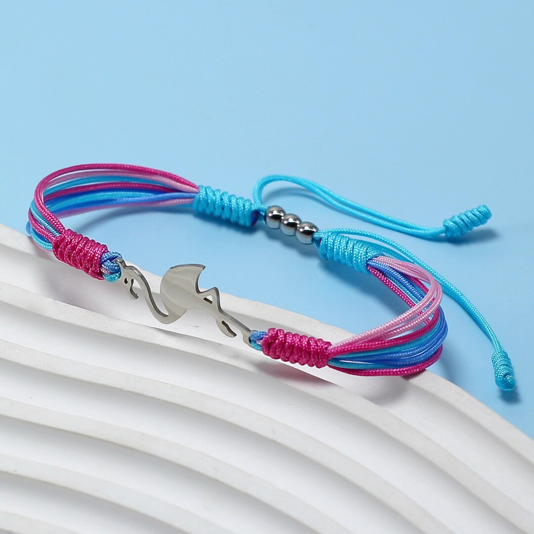 Flamingo Cute String Bracelet, Forever Lucky and Protection Bracelet ...