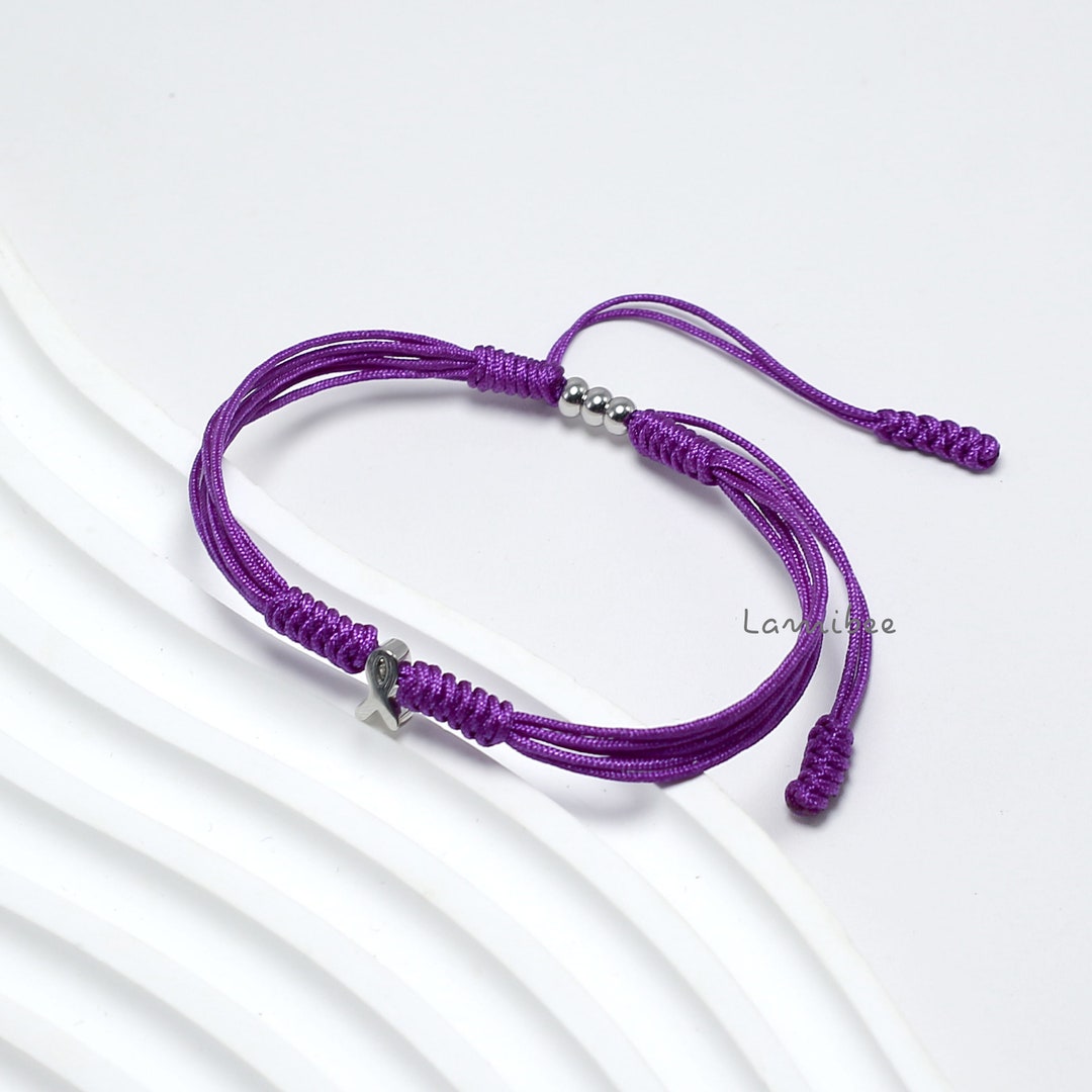 Lupus Awareness String Bracelet , Bracelet for A Cause, Awareness ...