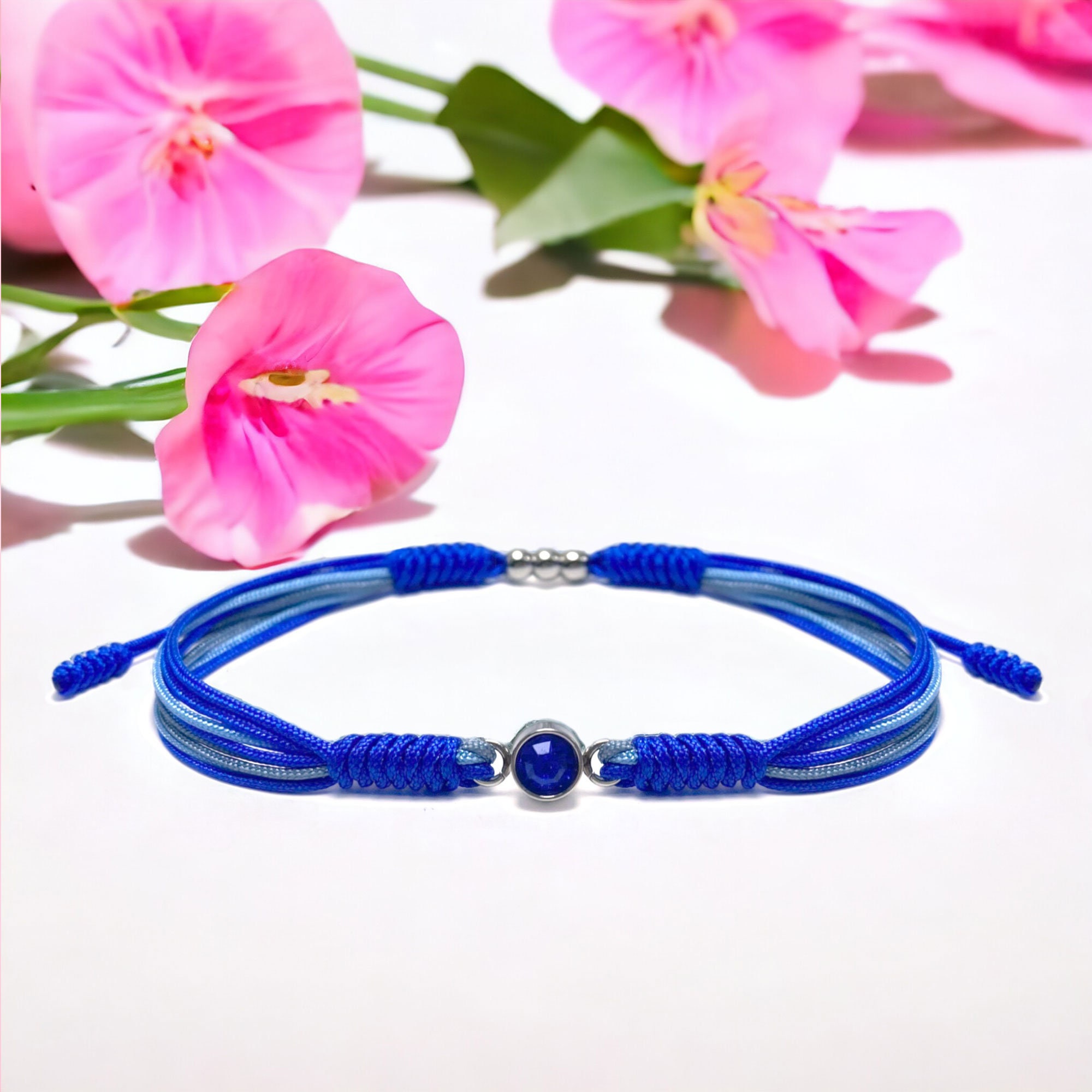 September Birth Month Stone Bracelet, Sapphire Stone, Luck and ...
