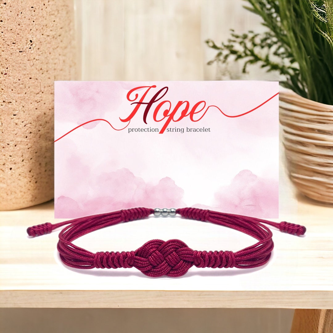 Burgundy Awareness Bracelet for Multiple Myeloma, Brain Aneurysm ...