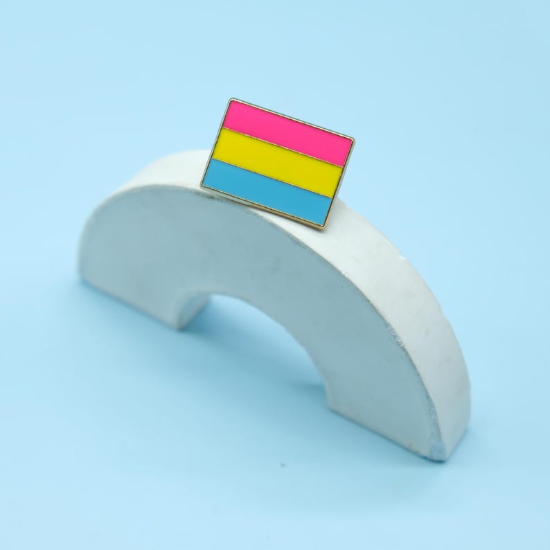 Personalized Pansexual Pride Pin Set – 3pcs Metal Pins for Pride Month ...