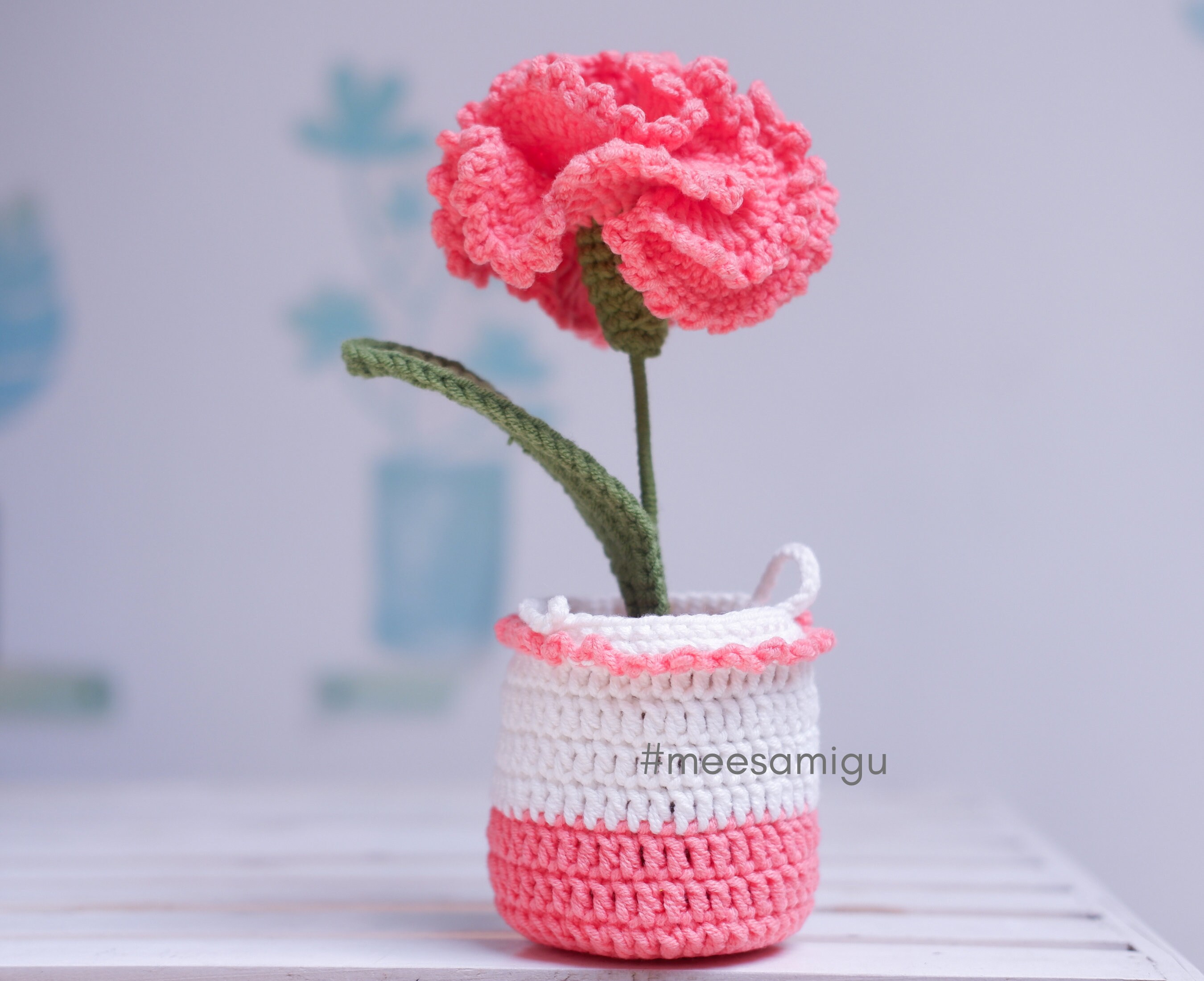 Crochet Carnation January Birth Flower Crochet, PDF Pattern Instant ...