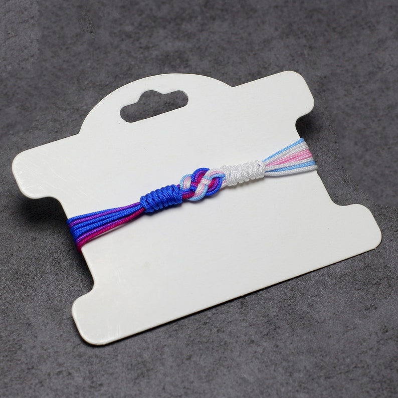 Transgender and Bisexual Infinity String Bracelet, Transgender and ...