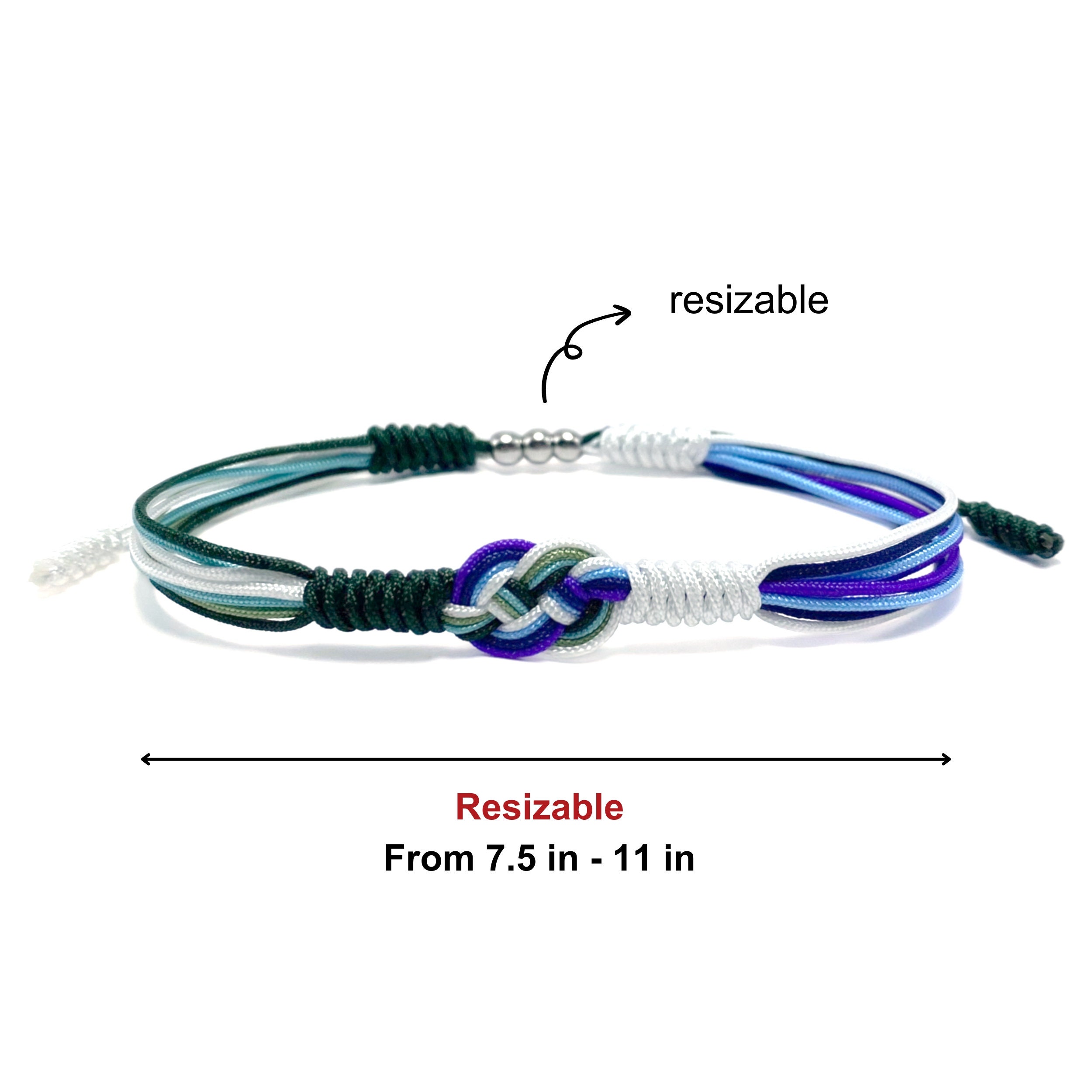 MLM Infinity String Bracelet, Men Love Men Stuff Flag, Pride Bracelet ...