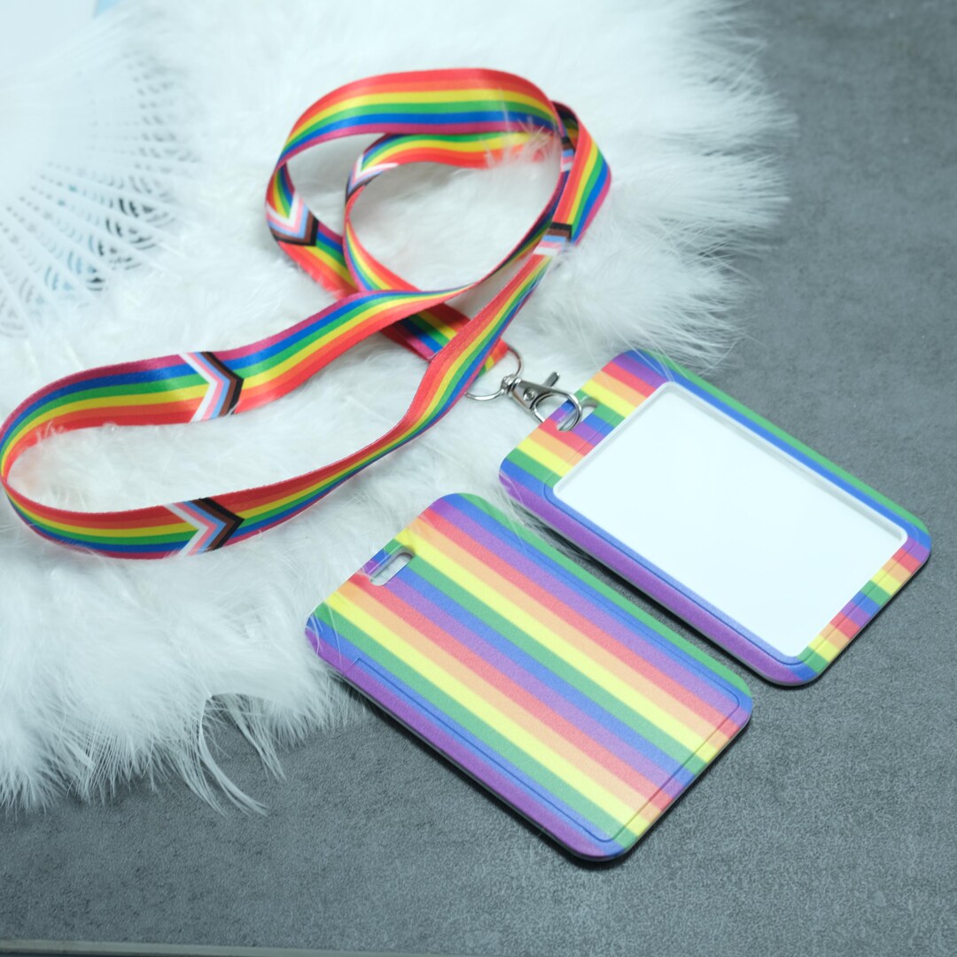 Progress Silk Lanyard Flag Styles, Pride Month Accessories, LGBTQIA+ ...