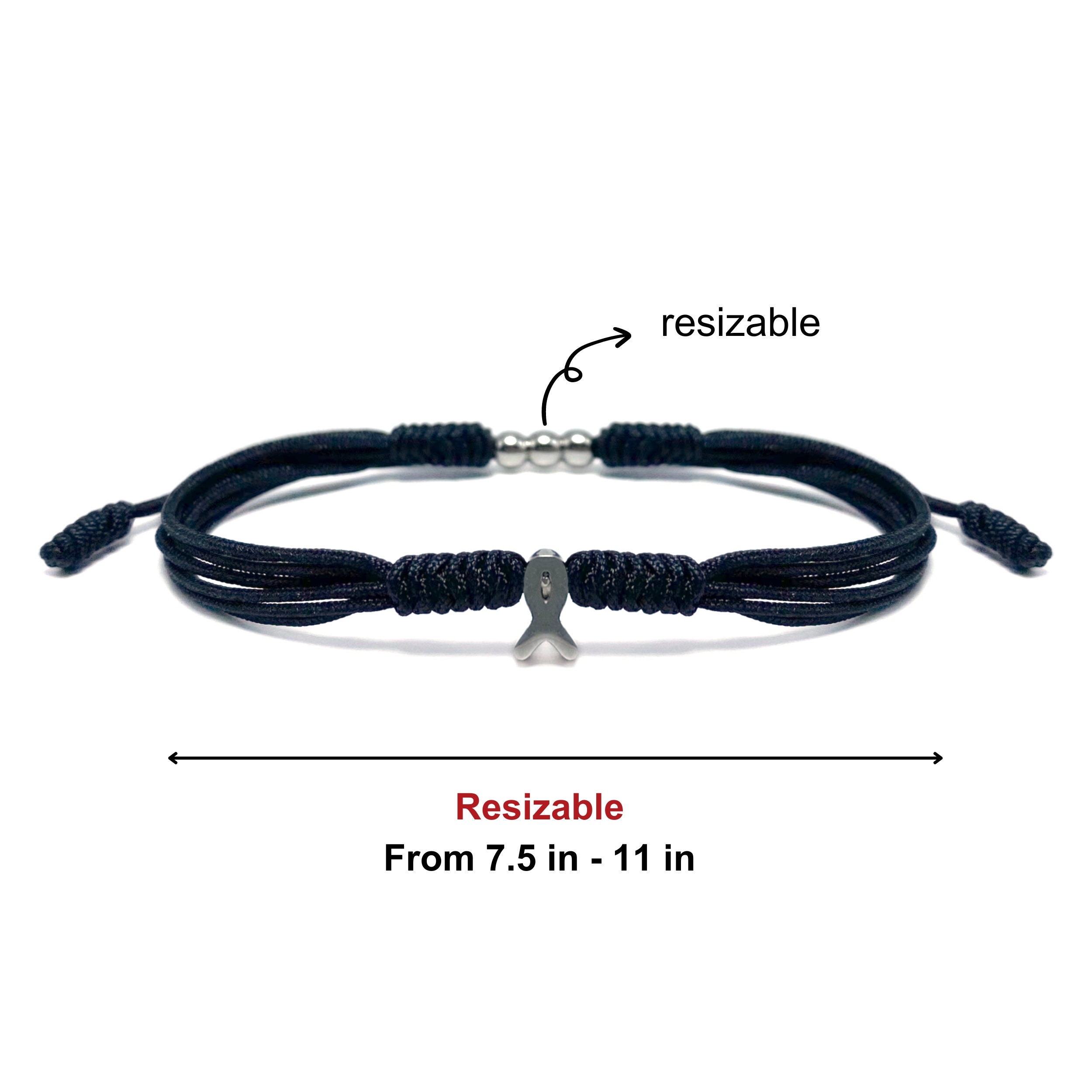 Melanoma Awareness String Bracelet, Bracelet for A Cause, Awareness ...