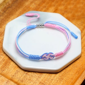 Transgender Infinity String Bracelet, Transgender Stuff Flag, Pride ...