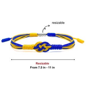 Ukraine Infinity String Bracelet, Ukraine Proud, Patriotic Bracelet ...