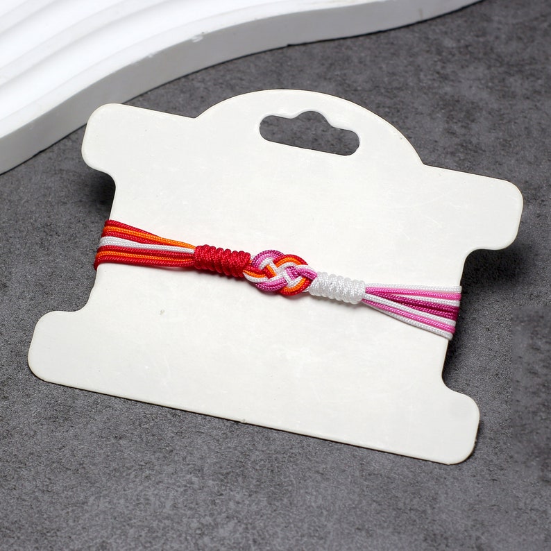 Lesbian Infinity String Bracelet, Lesbian Stuff Flag, Pride Bracelet ...