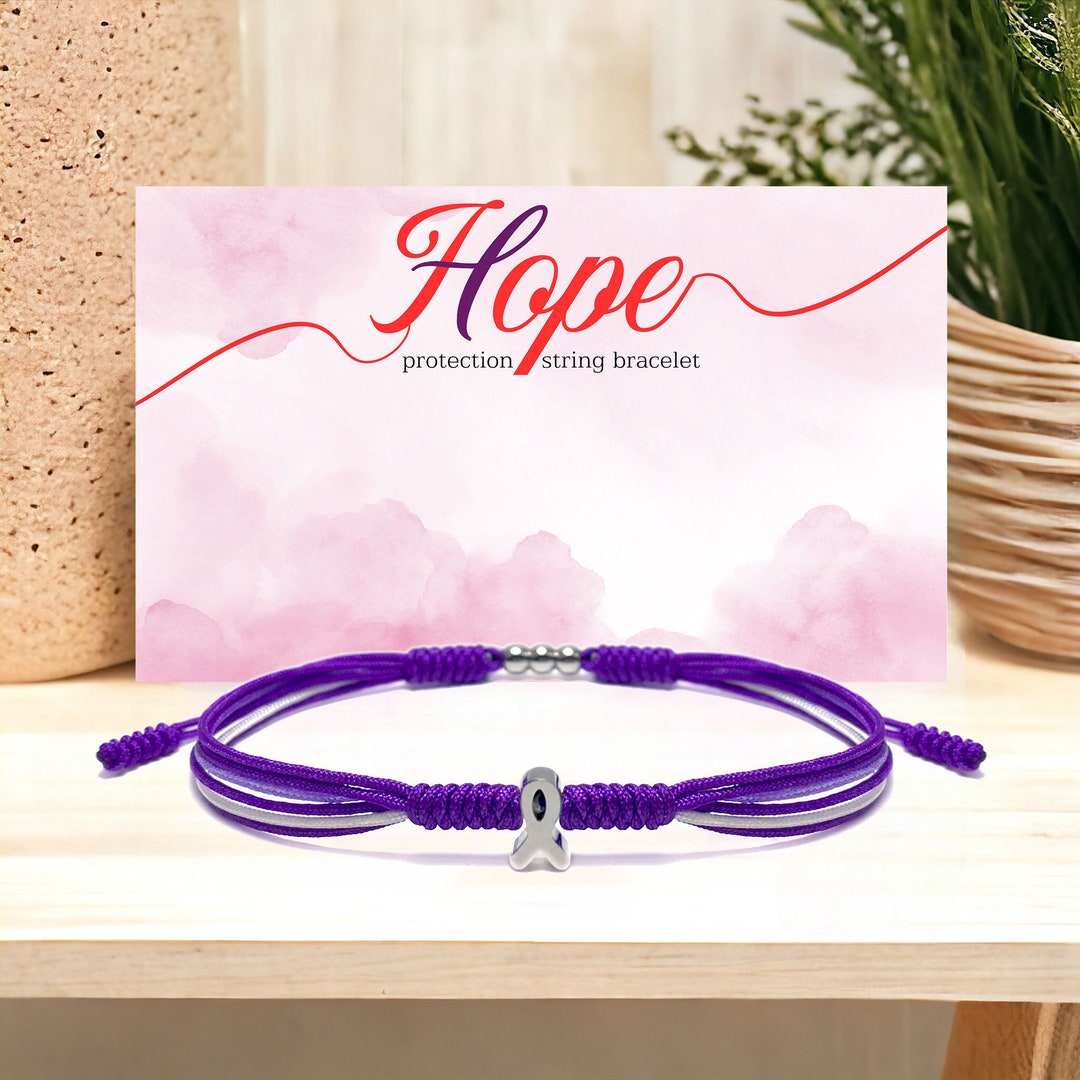 Cystic Fibrosis Awareness String Bracelet , Bracelet for A Cause ...
