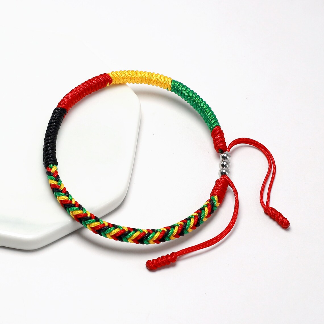 Juneteenth Africa Bracelet, Country Proud, Country Flag Tibetan Wrist ...