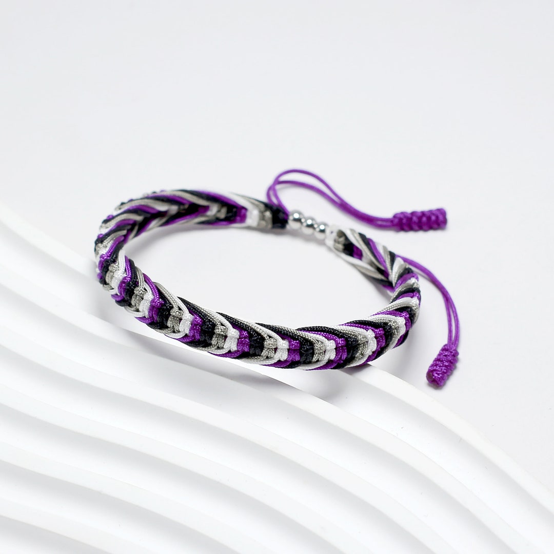 Asexual Infinity String Bracelet, Asexual Stuff Flag, Pride Bracelet, Love LGBTQIA+ Pride ...