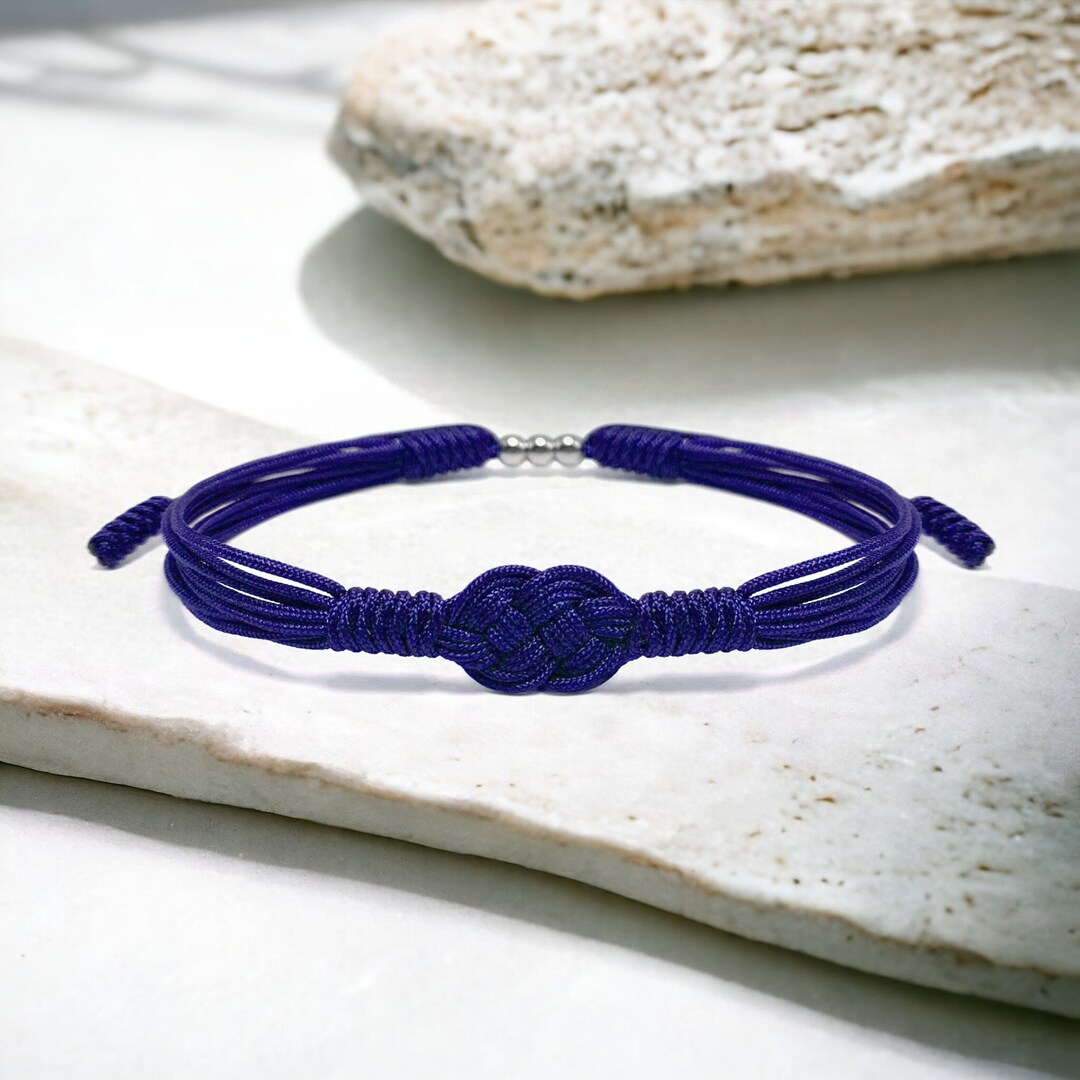Navy Infinity Protection Bracelet, Forever Lucky and Safe Multiple ...