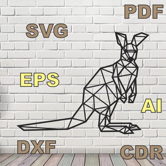Kangaroo Svg Dxf Eps Dgw Pdf - Etsy UK