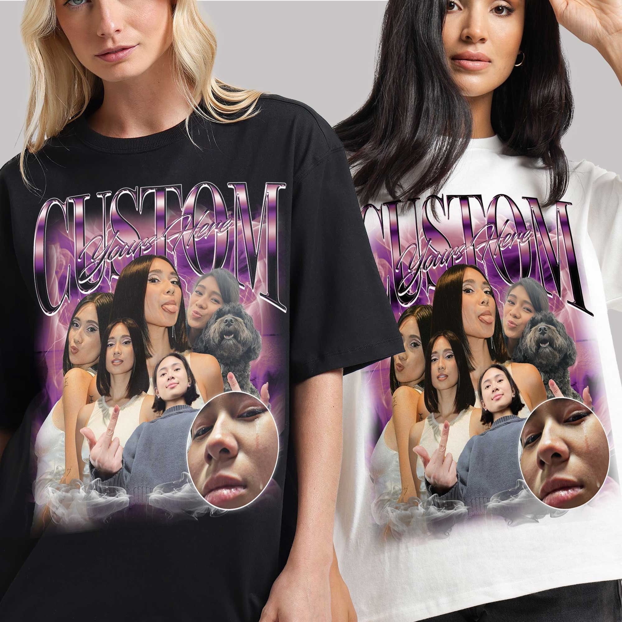 Custom Bootleg Rap Tee Png, Custom Photo Shirt, Custom Your Own Bootleg ...