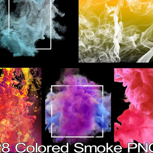 28 Colored Smoke Photoshop Overlays Smoke Overlays Fog - Etsy