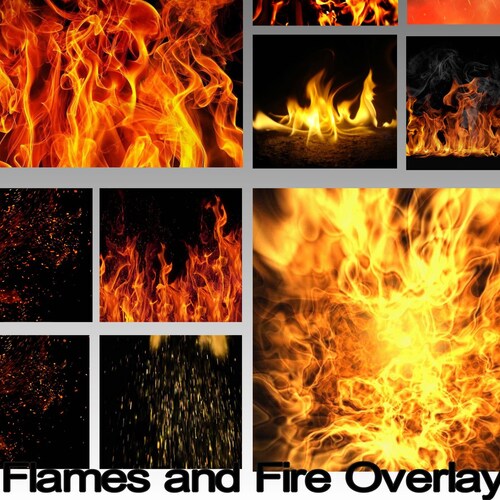 Flames and Fire Overlays for Photoshop Photoshop Overlays - Etsy
