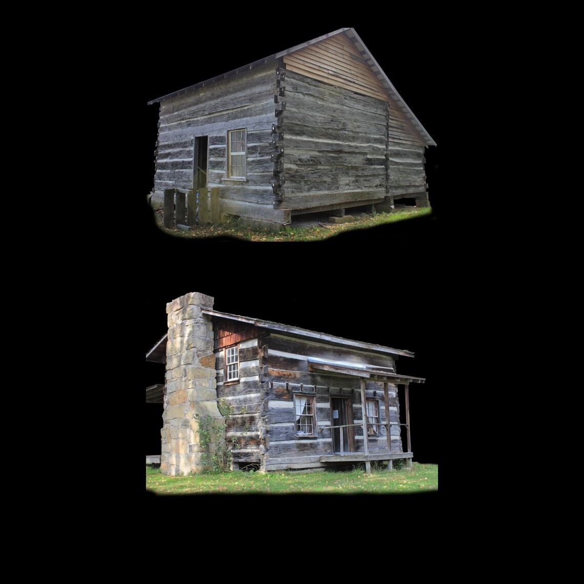 12 Old Barn and Houses Photoshop Overlays, Barn, House, Old Houses, Log ...