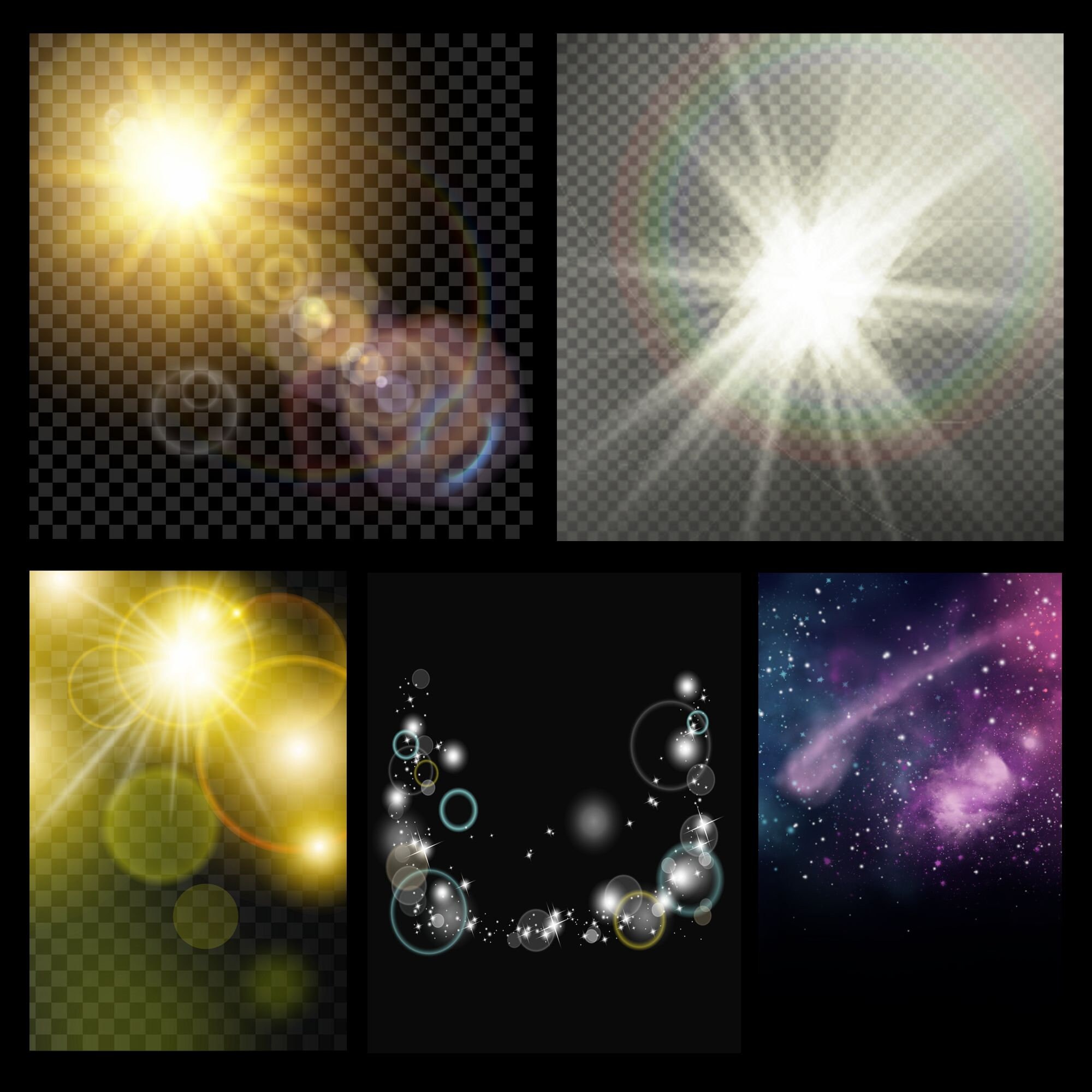 30 Sky Overlays PNG and JPEG Photoshop Overlays, Sky Overlays, Star ...