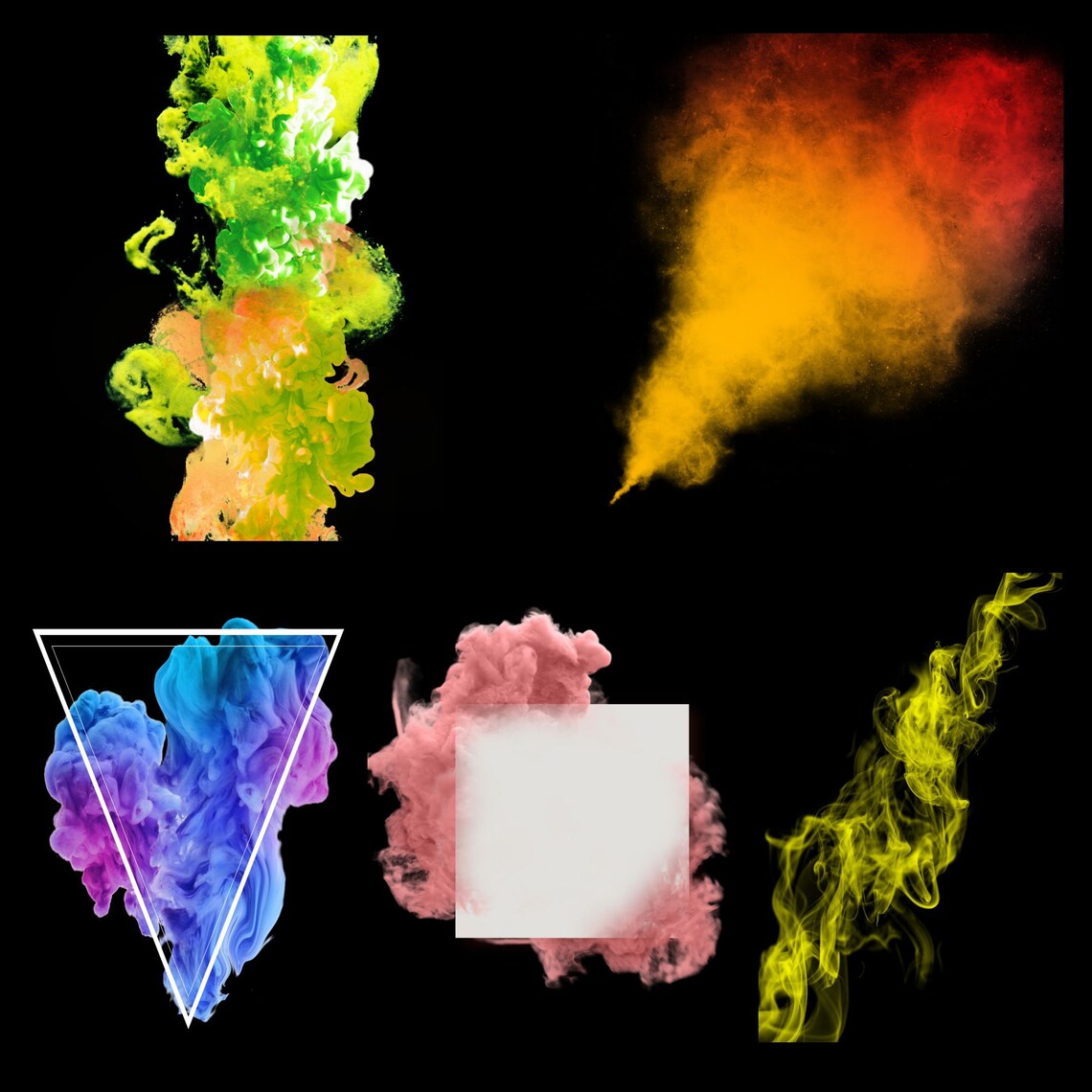 28 Colored Smoke Photoshop Overlays, Smoke Overlays, Fog, Mist, Cloud ...
