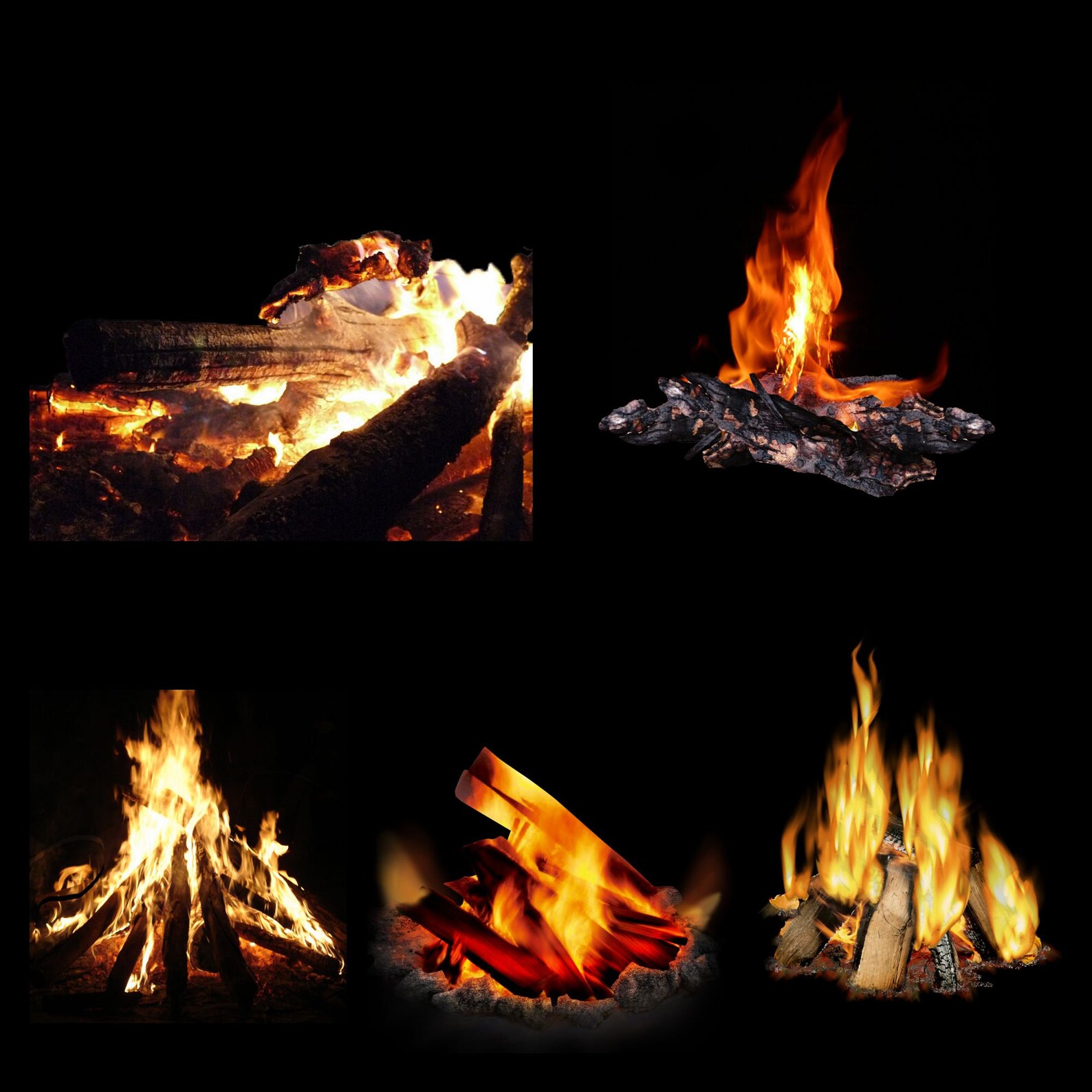 10 Bonfire Photoshop Overlays, Campfire, Bonfire, Fire, Camping, Flame ...