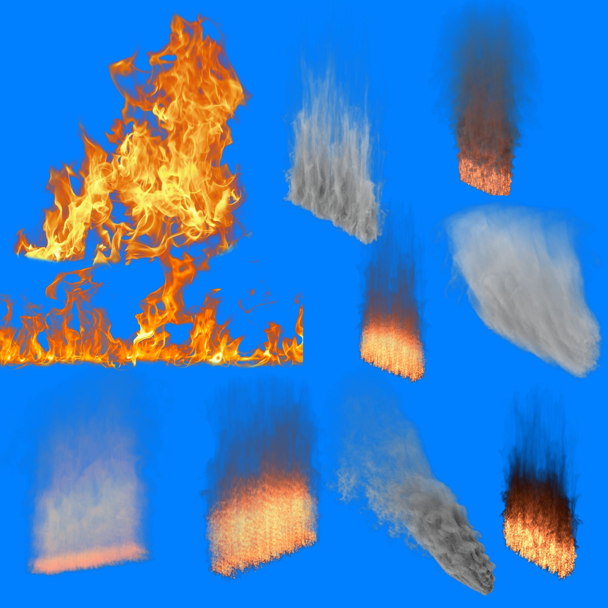 Fire and Smoke Photoshop PNG Overlays, Fire Overlays, Smoke Overlays ...