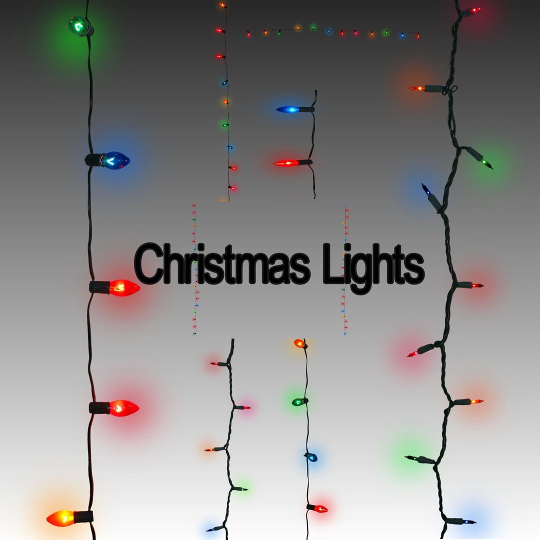 Christmas Lights Overlays, Christmas Tree Lights, Tree, Lights ...
