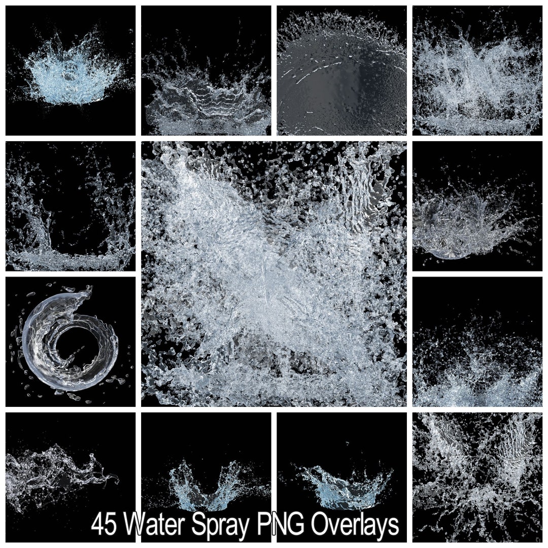 Water Splash Photoshop Overlays, Water Splash Overlays, Water Drop ...