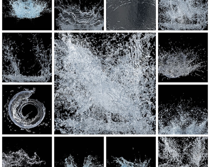 Water Splash Photoshop Overlays, Water Splash Overlays, Water Drop ...