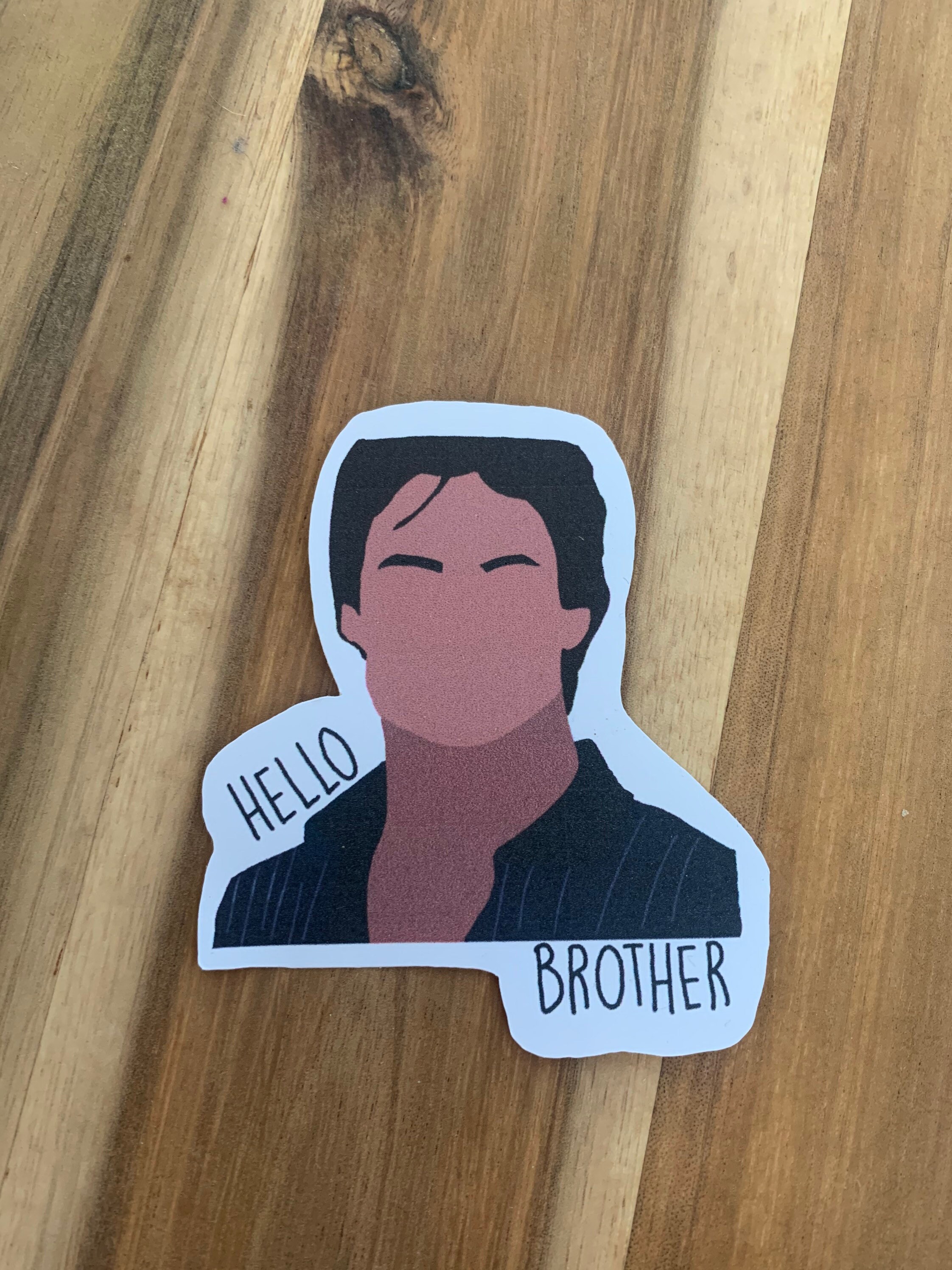 Vampire Diaries Inspired Sticker: Damon Salvator Hello | Etsy