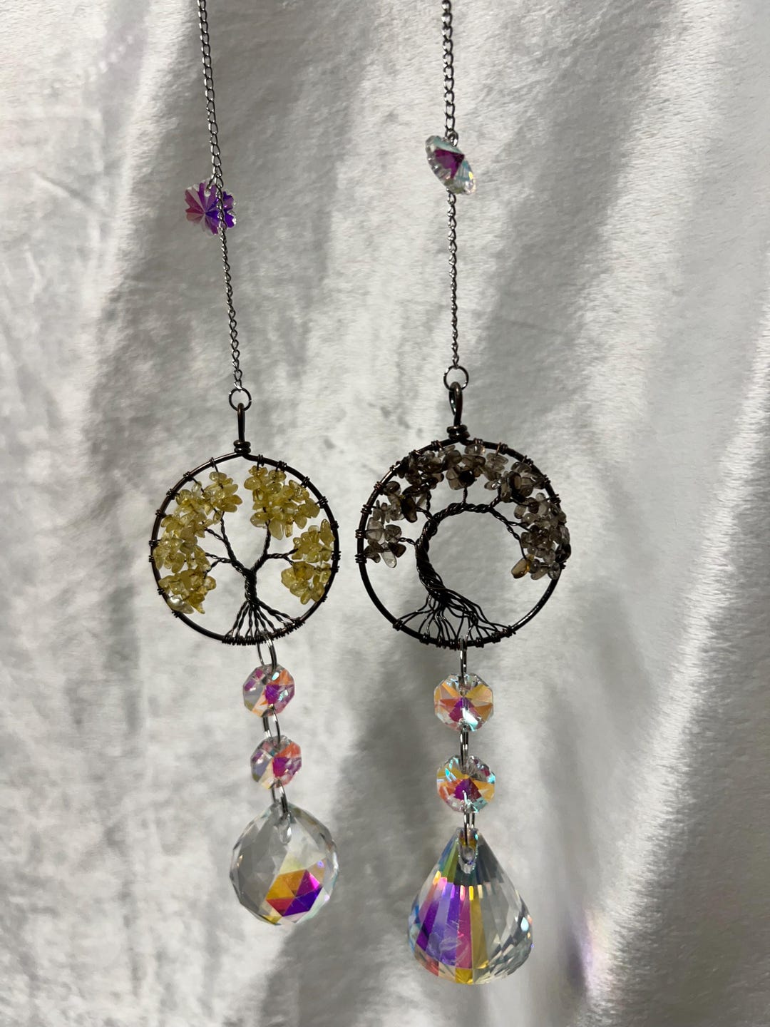 Tree of Life Crystal Suncatcher - Etsy