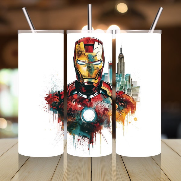 Iron Man Tumbler Wrap - Etsy