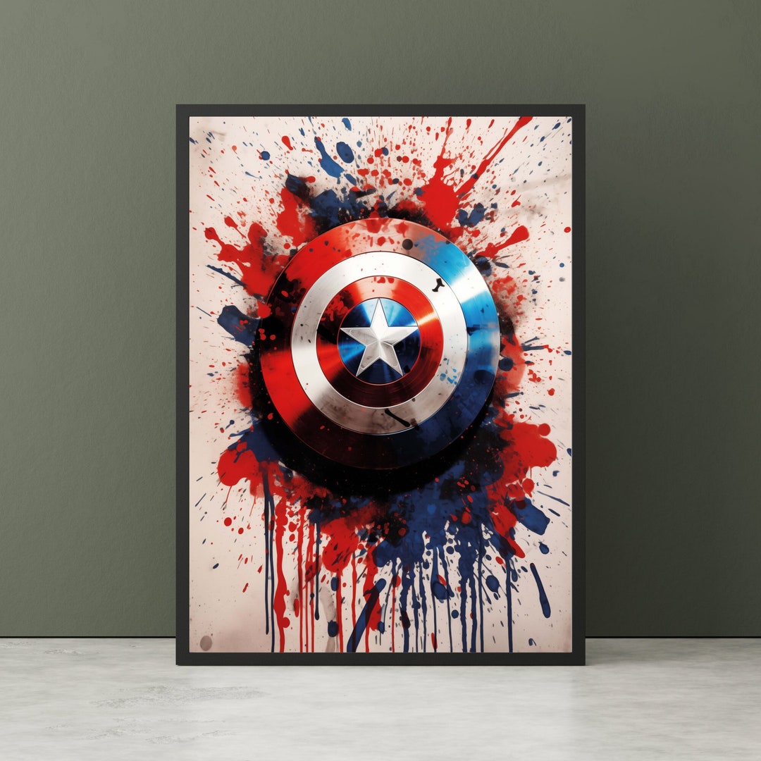 Captain America Shield Poster Instant Download - Printable Superhero ...