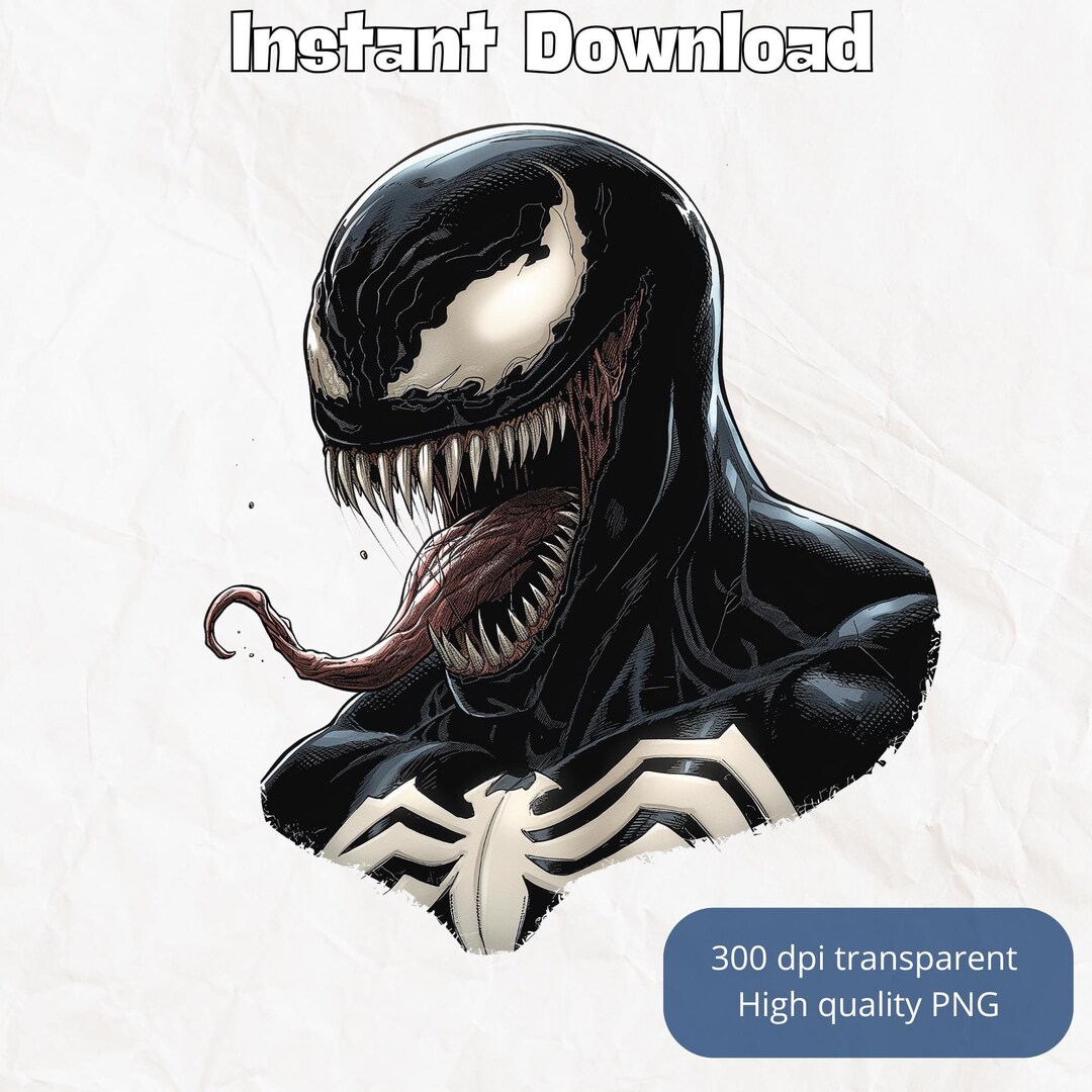 3 Venom PNG Clipart Sublimation Files Instant Download - High ...