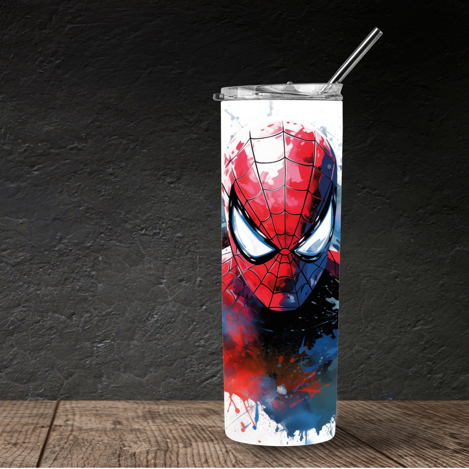 Watercolor Spiderman Tumbler Wrap Instant Download Spider Man Tumbler ...
