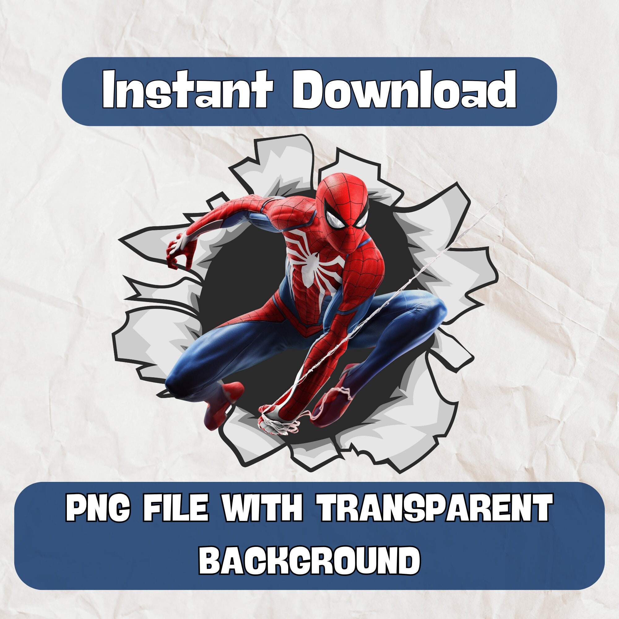 Spiderman Png Digital Instant Download Spider Man Sublimation Designs ...