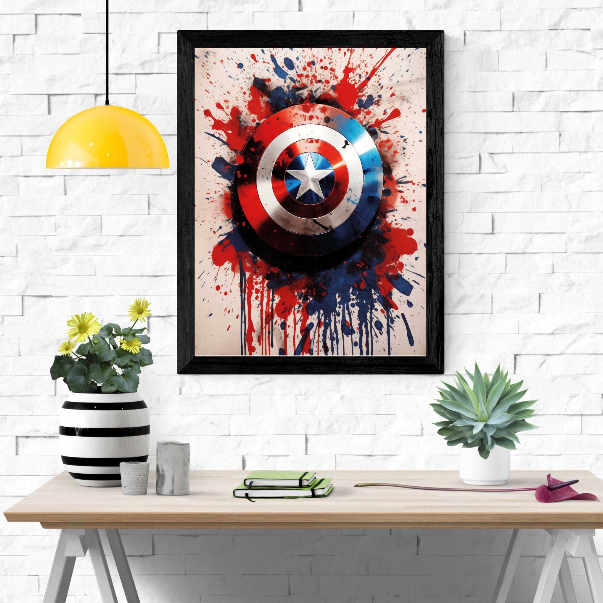 Captain America Shield Poster Instant Download Printable Superhero ...