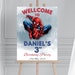 Spiderman Welcome Sign Template Instant Download, Editable Spider-man ...