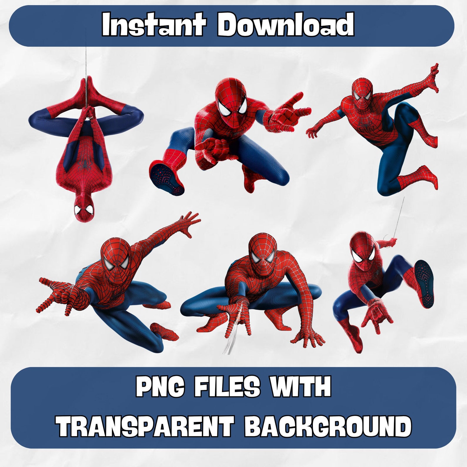 Spiderman PNG Digital Instant Download - Spiderman Sublimation Designs ...